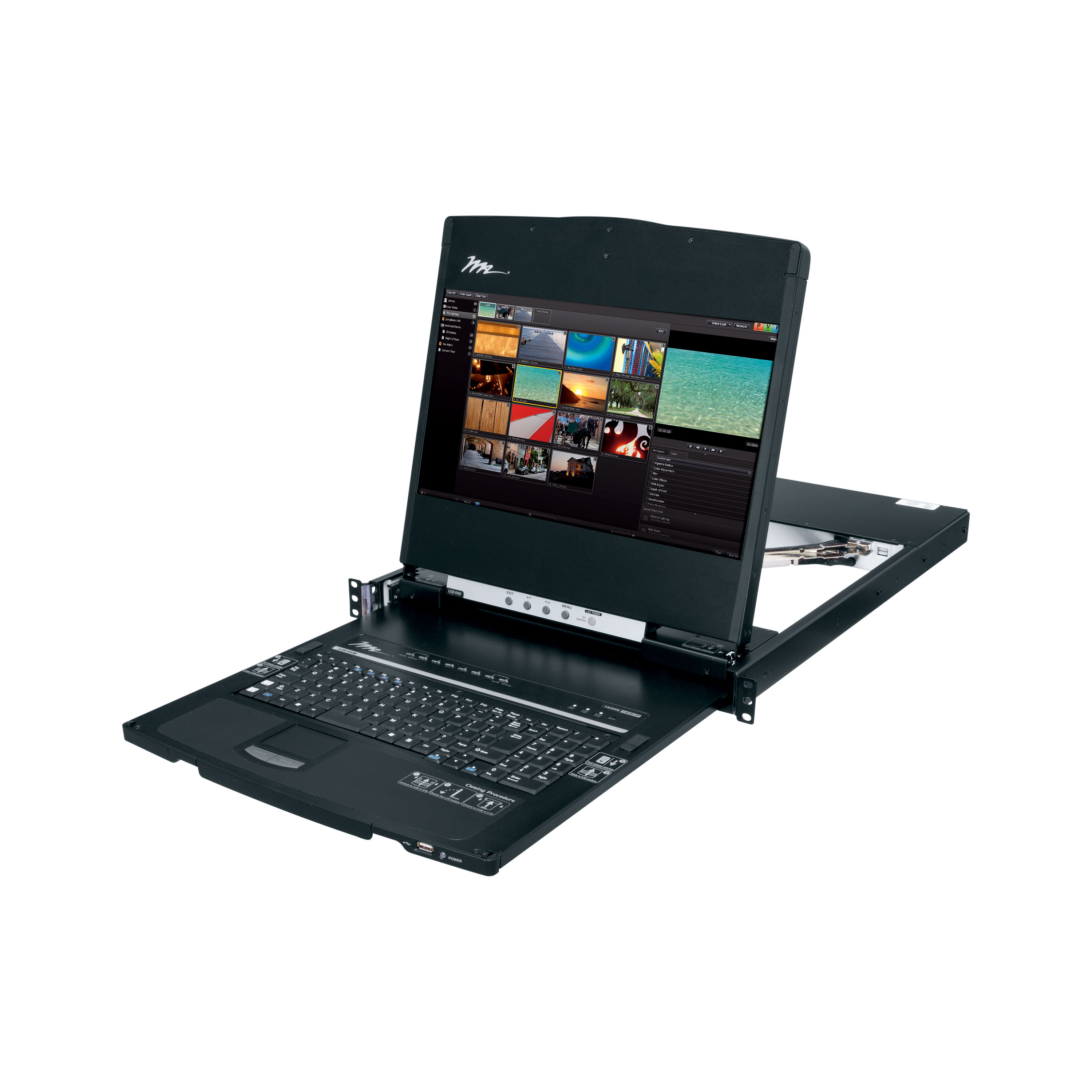 Middle Atlantic RM-KB-LCD17KVMHD High Definition Rackmount Consoles with KVM | Legrand AV